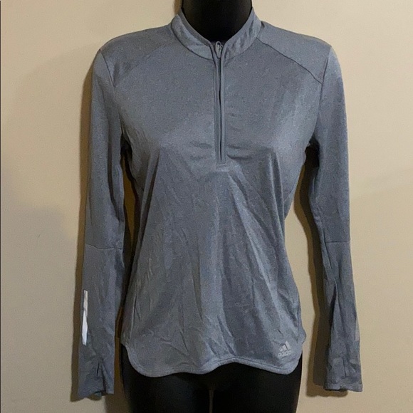 adidas | Tops | Adidas Grey Quarter Zip Size Xs | Poshmark